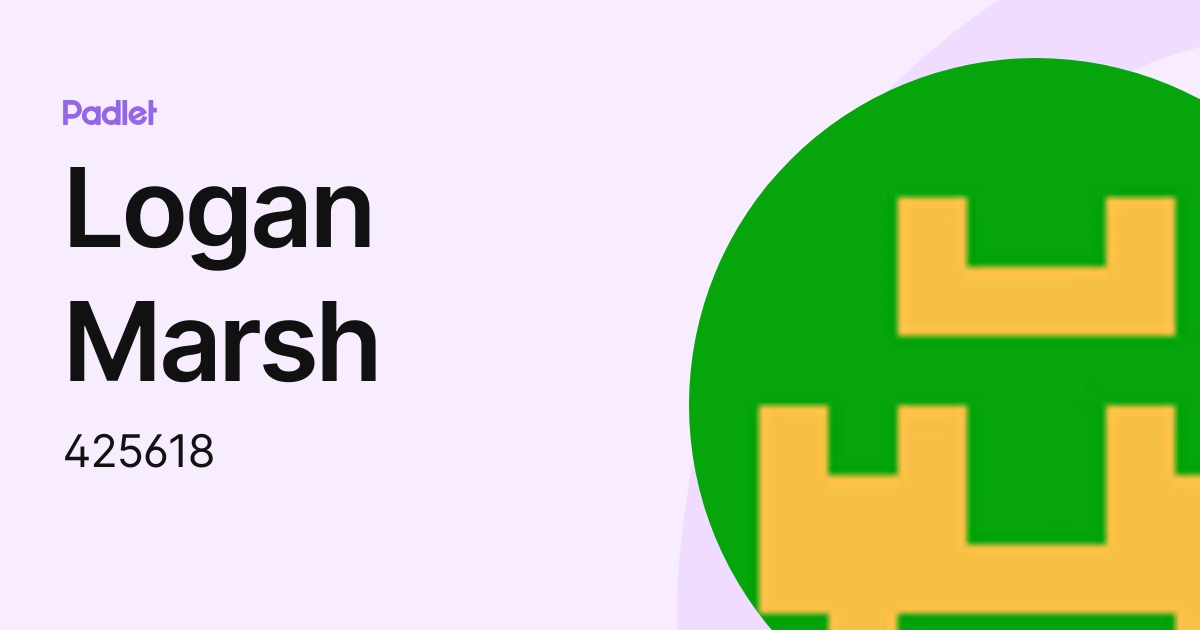 Logan Marsh (425618) profile | Padlet
