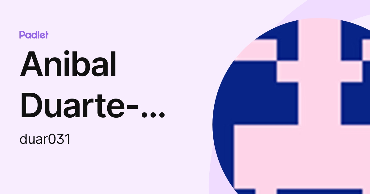 Anibal Duarte-Viera (duar031) profile | Padlet