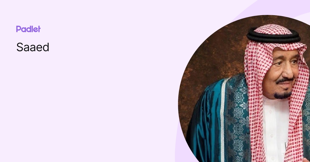 Saaed profile | Padlet