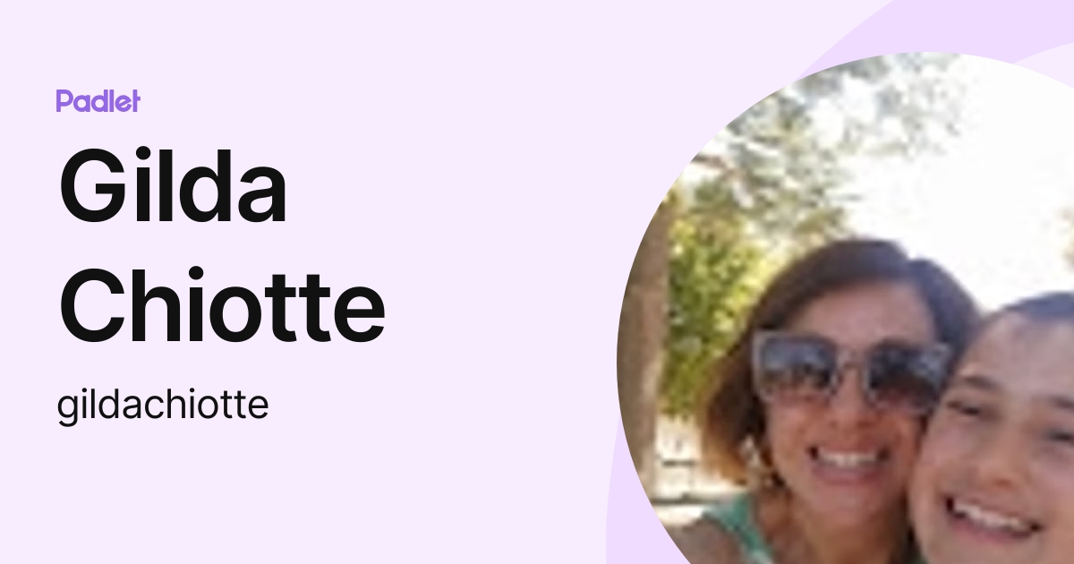 Gilda Chiotte (gildachiotte) profile | Padlet