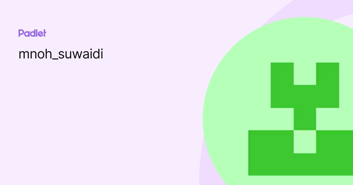 Mnoh Suwaidi Profile Padlet