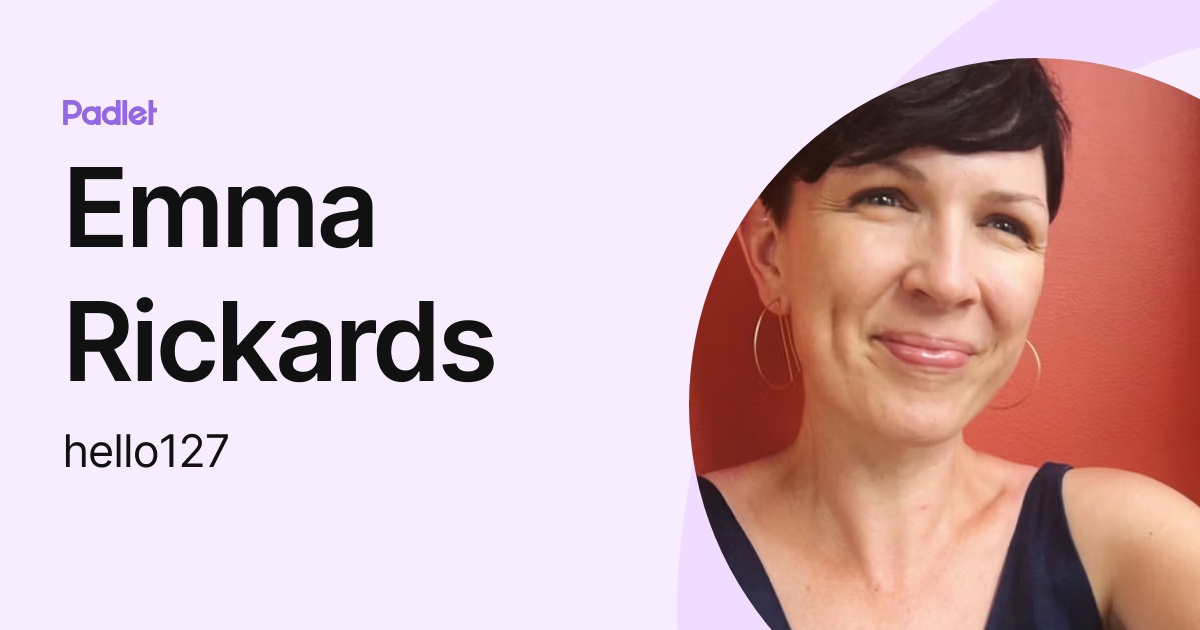 Emma Rickards (hello127) profile | Padlet