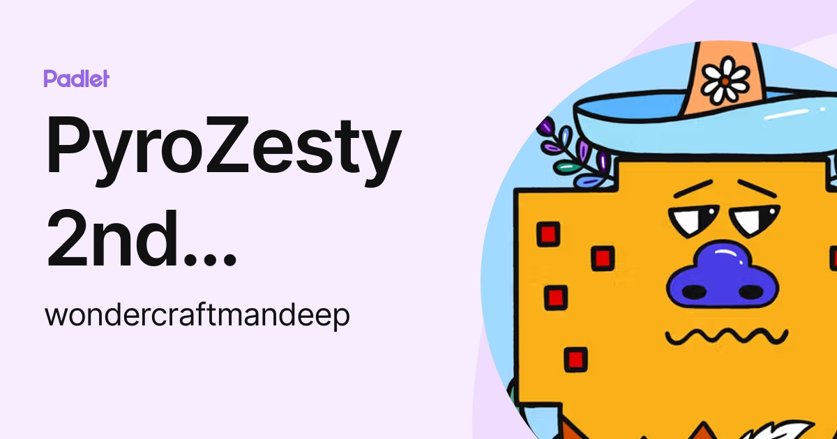PyroZesty 2nd Channel (wondercraftmandeep) profile | Padlet