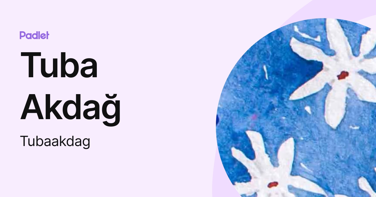 Tuba Akdağ Tubaakdag Profile Padlet