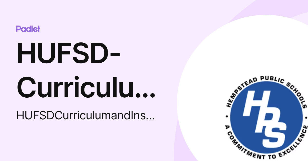 HUFSD-Curriculum and Instruction (HUFSDCurriculumandInstruction ...