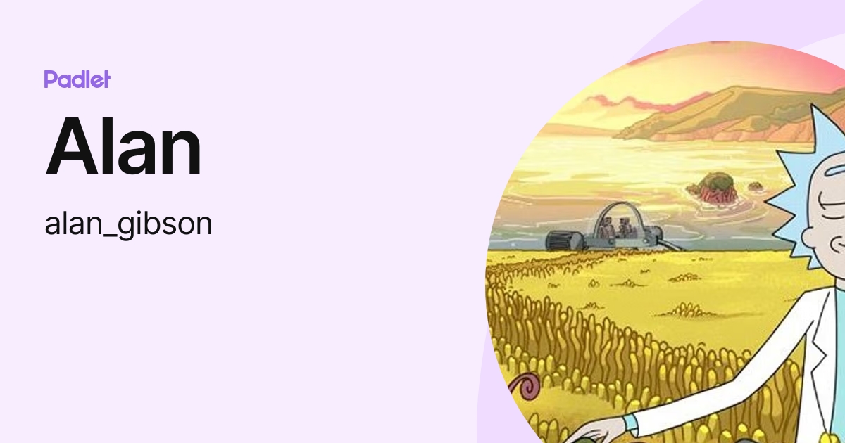 Alan (alan_gibson) profile | Padlet