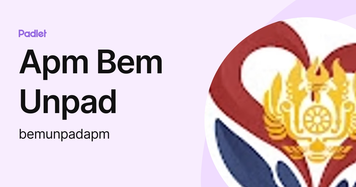 Apm Bem Unpad (bemunpadapm) profile | Padlet
