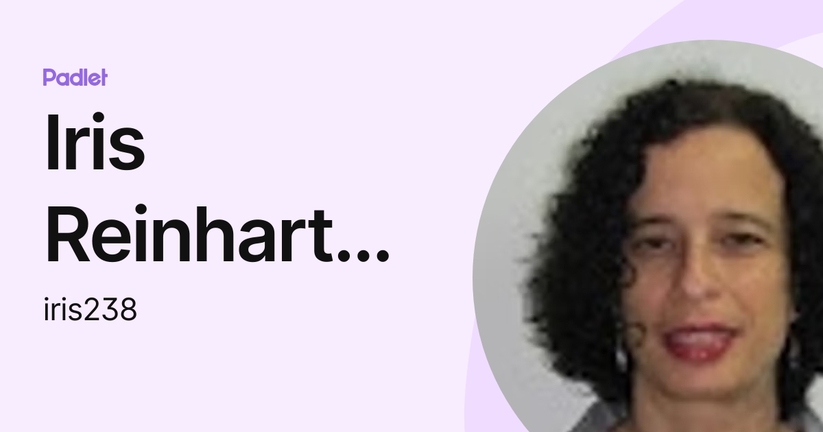 Iris Reinhartz-Berger (iris238) profile | Padlet