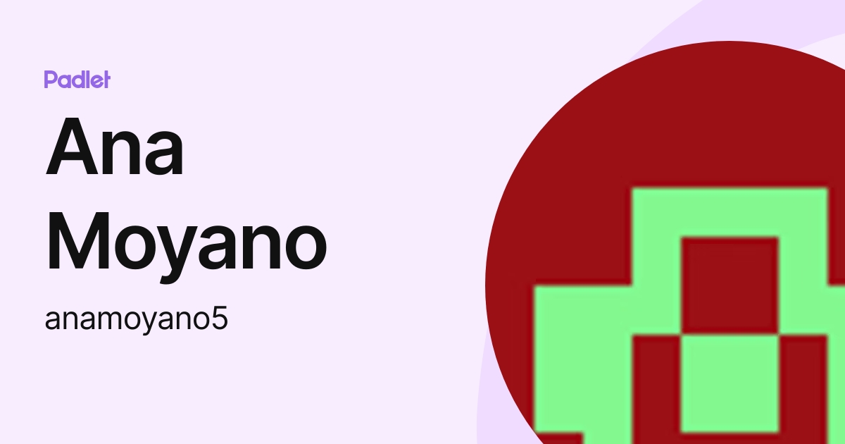 Ana Moyano (ana_moyano) profile | Padlet
