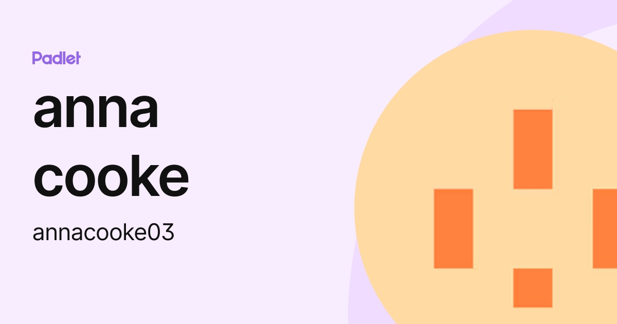 anna cooke (annacooke03) profile | Padlet