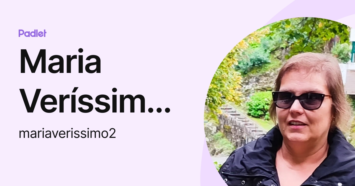 Maria Veríssimo - AERP (mariaverissimo2) profile | Padlet