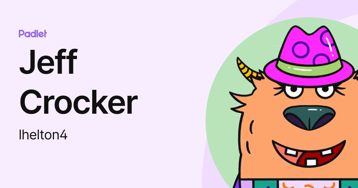 Jeff Crocker (lhelton4) profile | Padlet