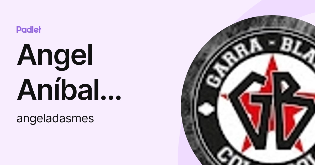 Angel Aníbal Adasme Sanhueza (angeladasmes) profile | Padlet