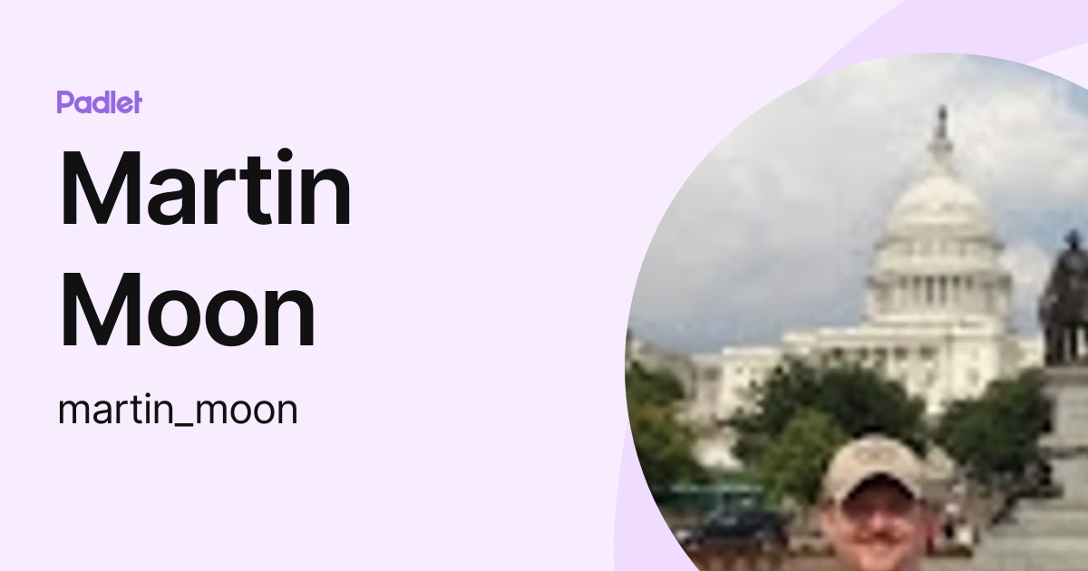 Martin Moon (martin_moon) profile | Padlet