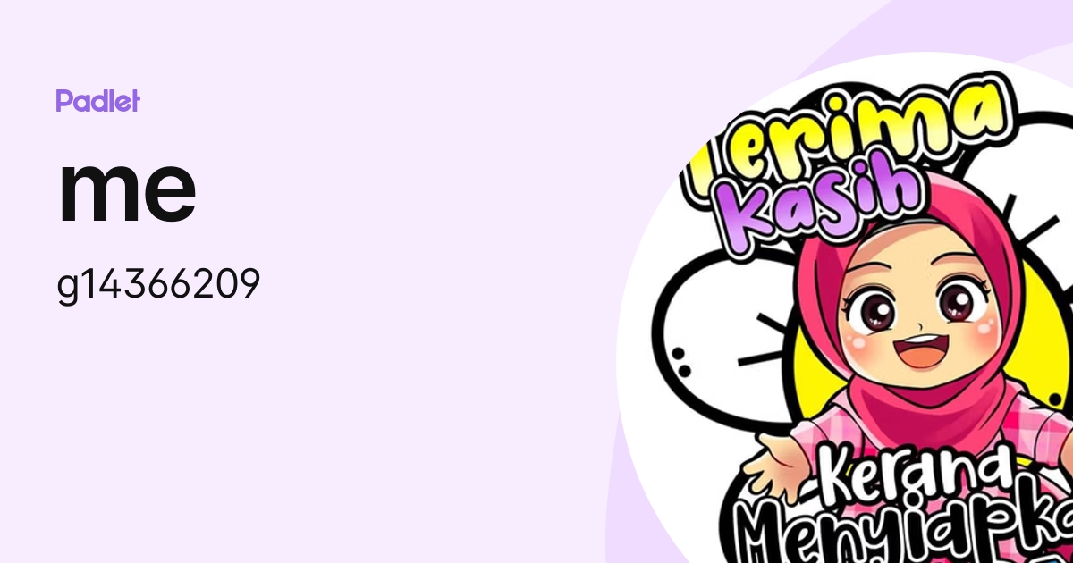 me (g14366209) profile | Padlet