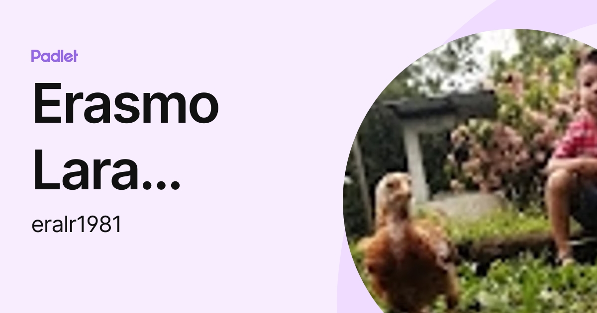 Erasmo Lara Román (eralr1981) perfil | Padlet