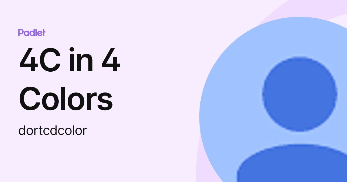 4C in 4 Colors (dortcdcolor) profile | Padlet