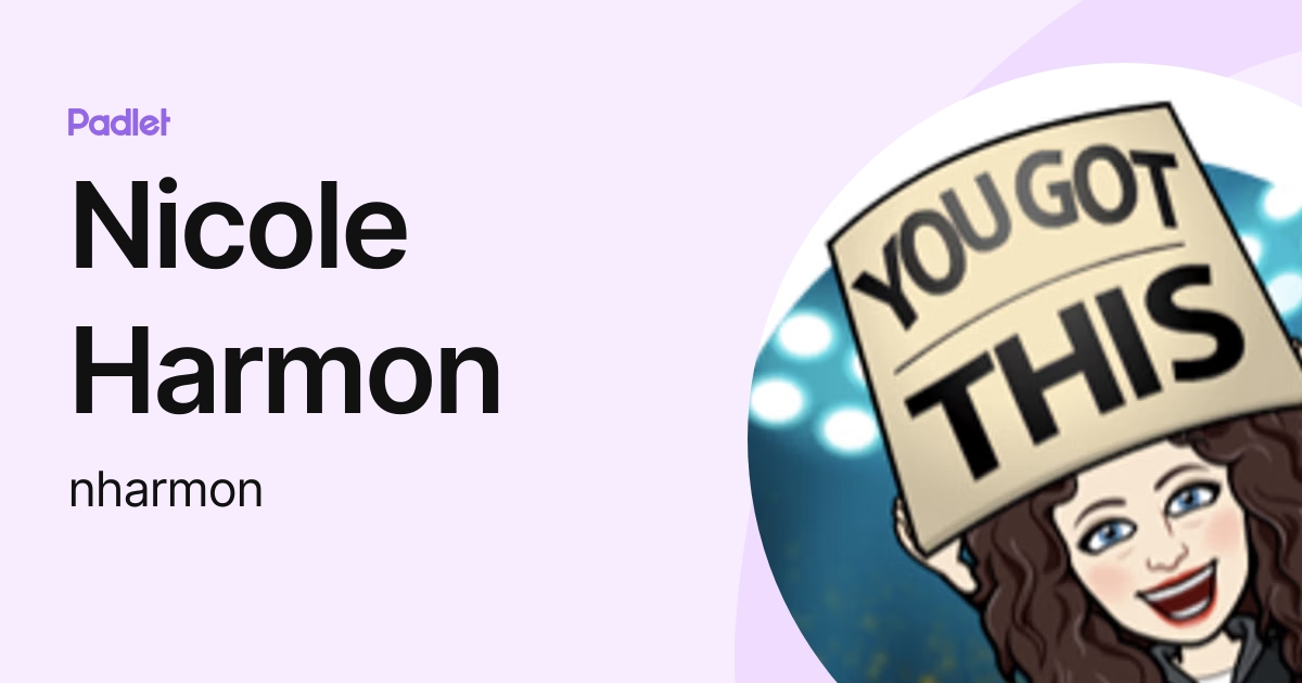 Nicole Harmon (nharmon) profile | Padlet