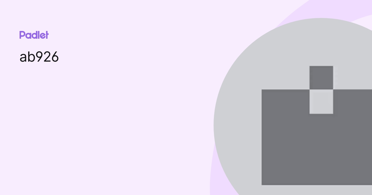 Ab926 Profile Padlet