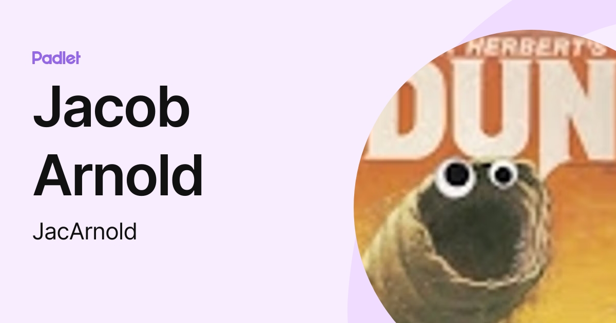 Jacob Arnold (JacArnold) profile | Padlet