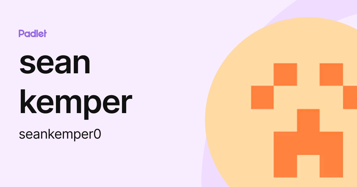 sean kemper (seankemper0) profile | Padlet