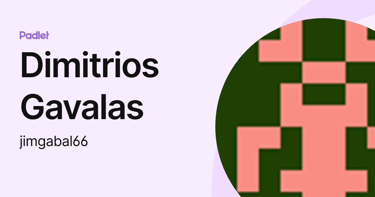 Dimitrios Gavalas (jimgabal66) profile | Padlet