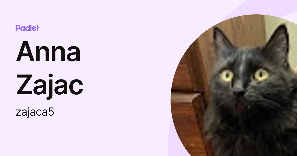 Anna Zajac (zajaca5) profile | Padlet