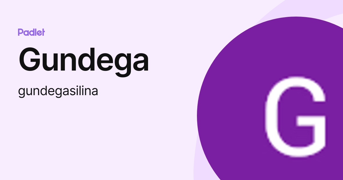 Gundega (gundegasilina) profile | Padlet