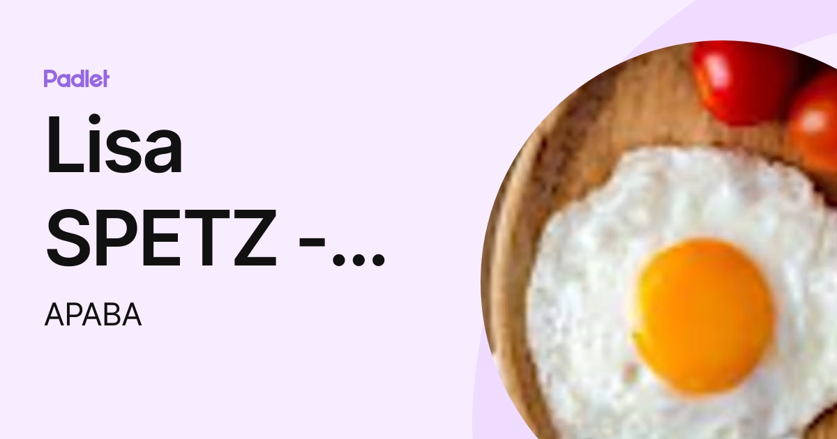 Lisa SPETZ - APABA (APABA) profile | Padlet