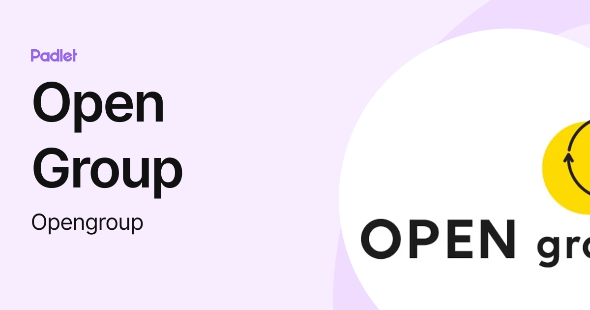 Open Group (Opengroup) profile | Padlet