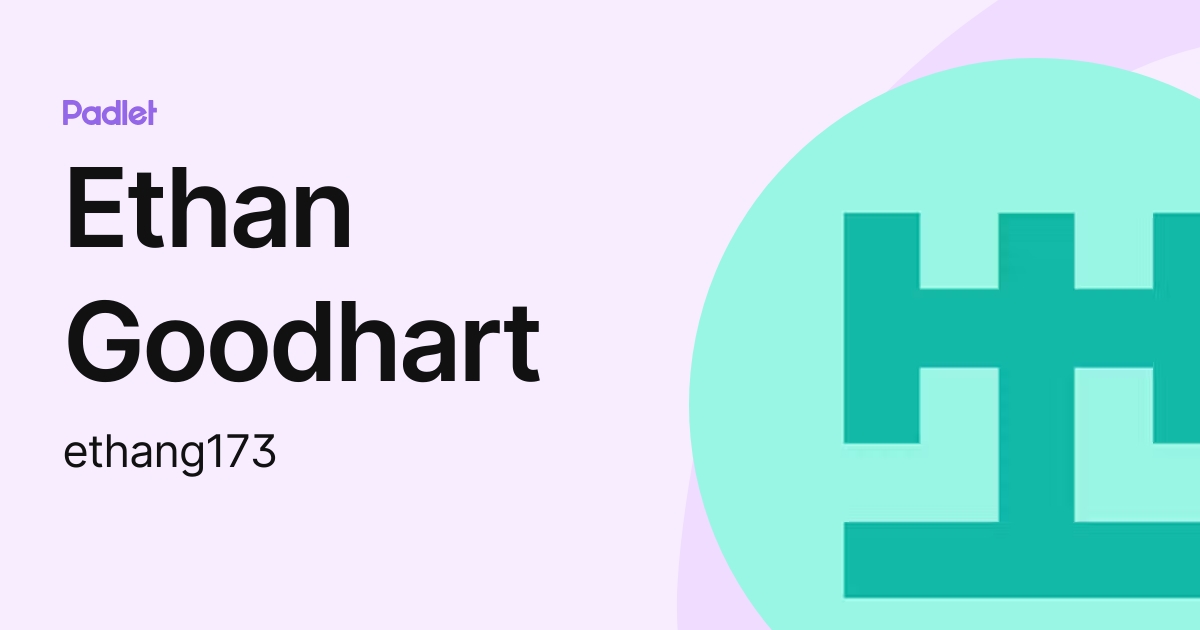 Ethan Goodhart (ethang173) profile | Padlet