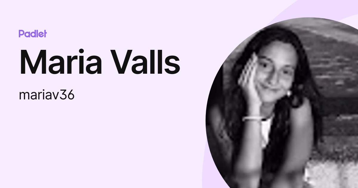 Maria Valls (mariav36) profile | Padlet