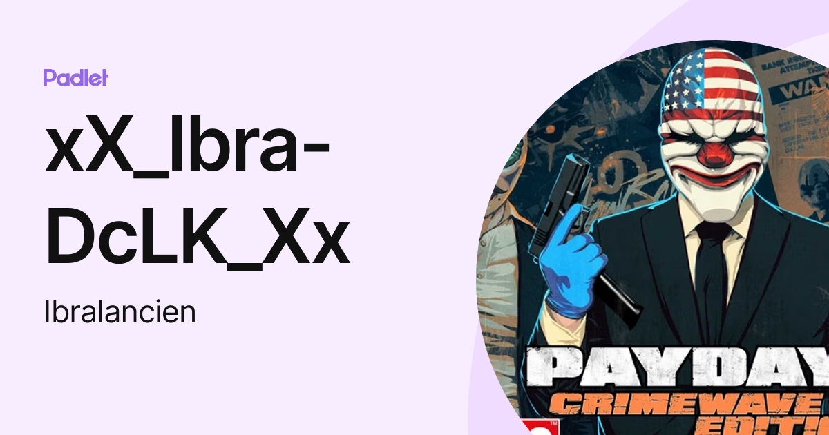 Profil de xX_Ibra-DcLK_Xx (Ibralancien) | Padlet