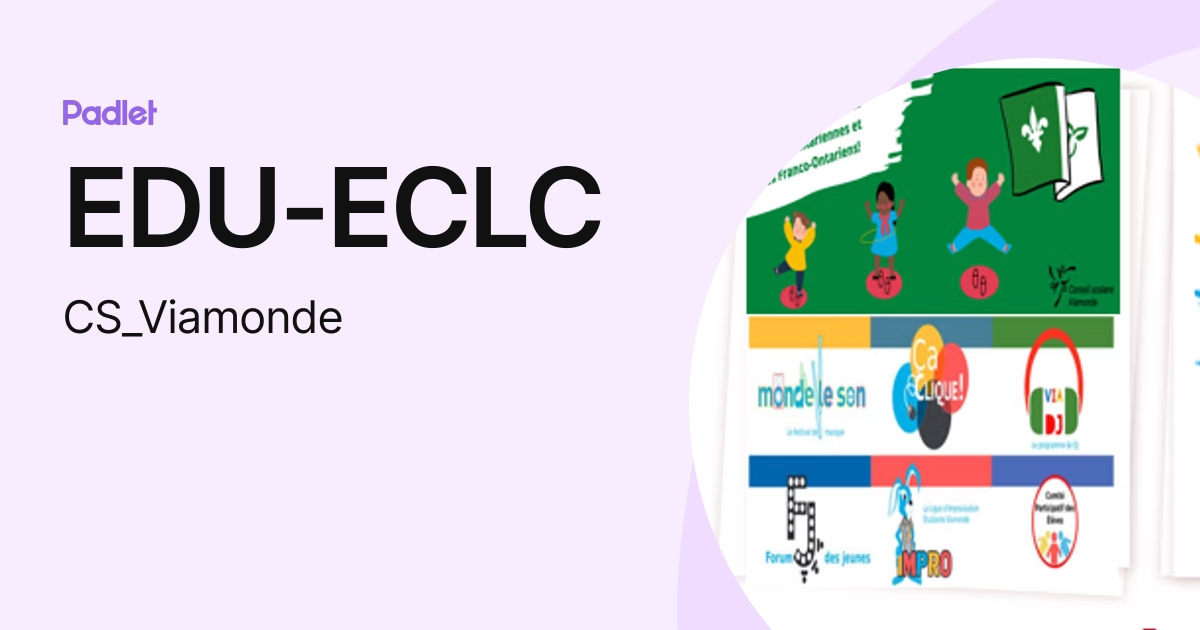 EDU-ECLC (CS_Viamonde) profile | Padlet