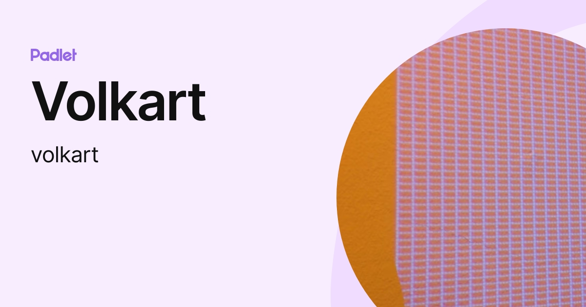 Volkart (volkart) profile | Padlet