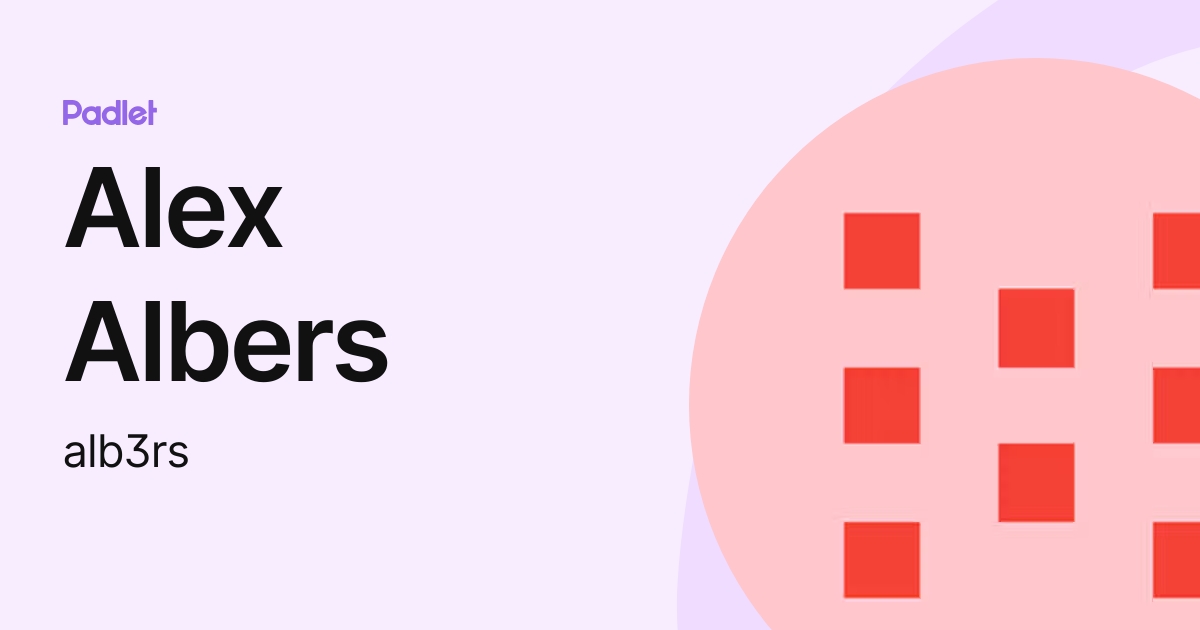 Alex Albers (alb3rs) profile | Padlet