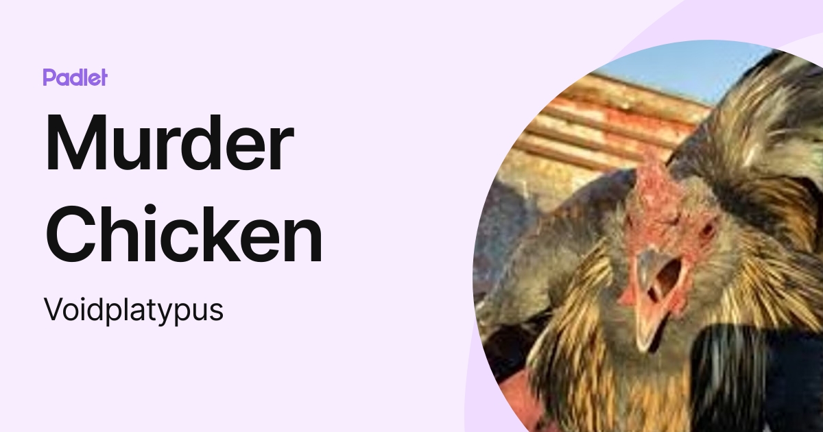 Murder Chicken (Voidplatypus) profile | Padlet