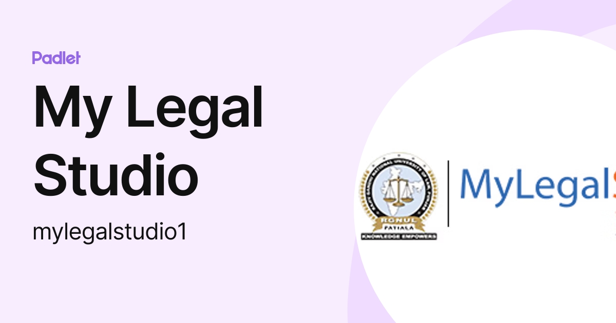 My Legal Studio (mylegalstudio1) profile | Padlet