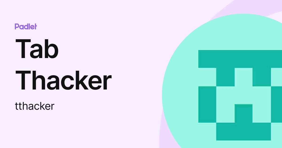 Tab Thacker (tthacker) profile | Padlet