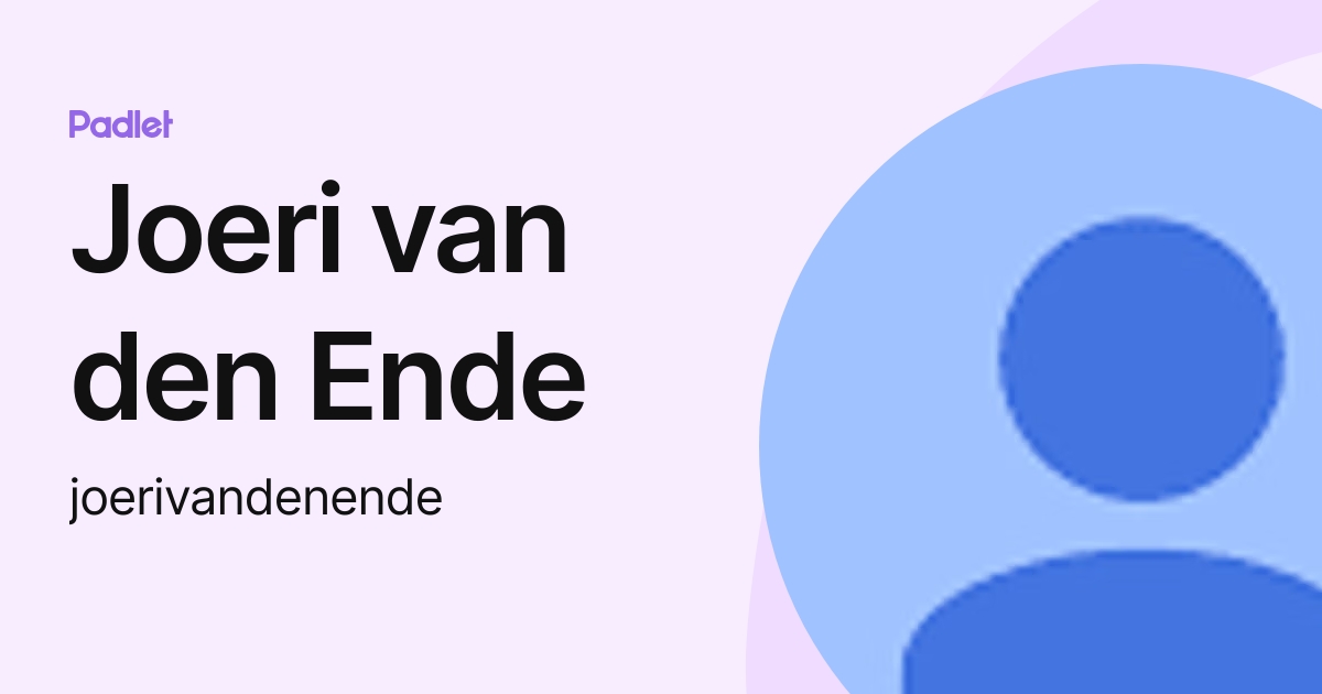 Joeri van den Ende (joerivandenende) profile | Padlet