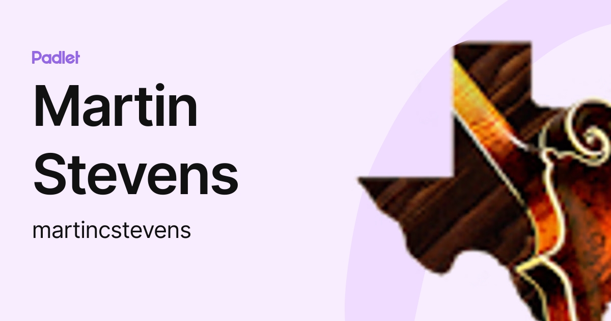 Martin Stevens (martincstevens) profile | Padlet