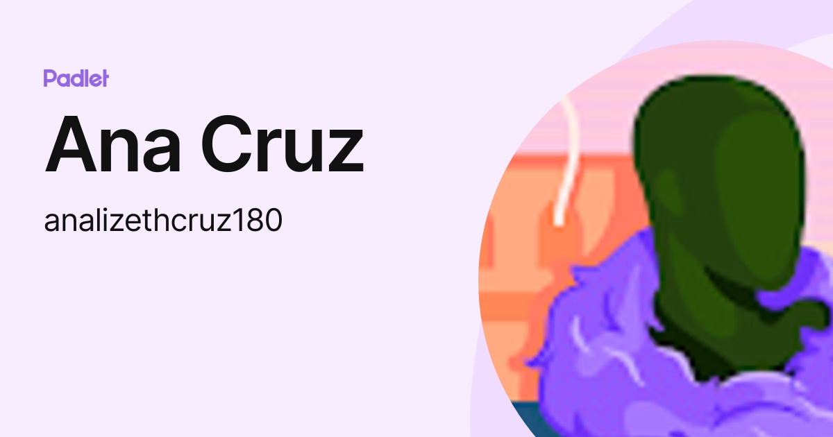Ana Cruz (analizethcruz180) profile | Padlet