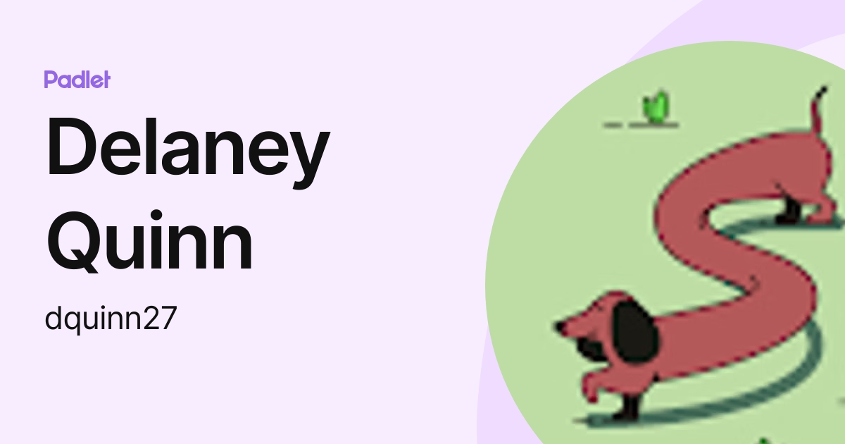 Delaney Quinn (dquinn27) profile | Padlet