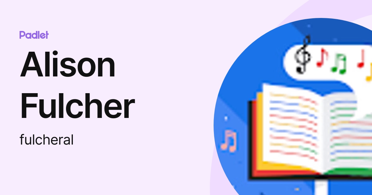 Alison Fulcher (fulcheral) profile | Padlet