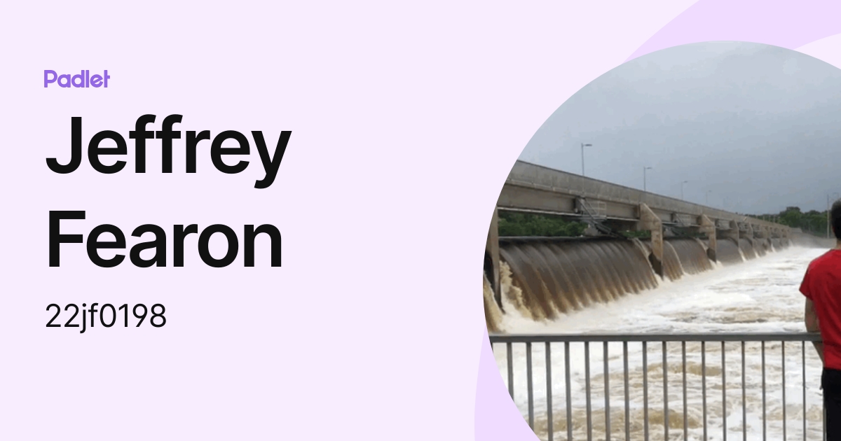 Jeffrey Fearon (22jf0198) profile | Padlet