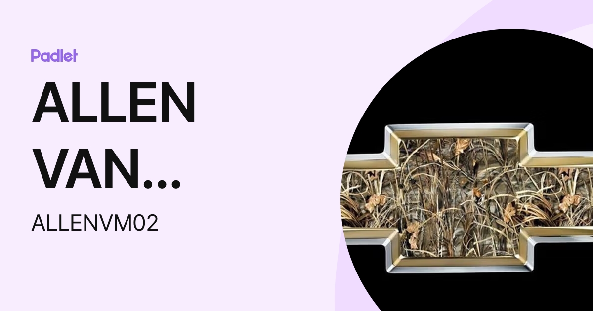 ALLEN VAN METER (ALLENVM02) profile | Padlet