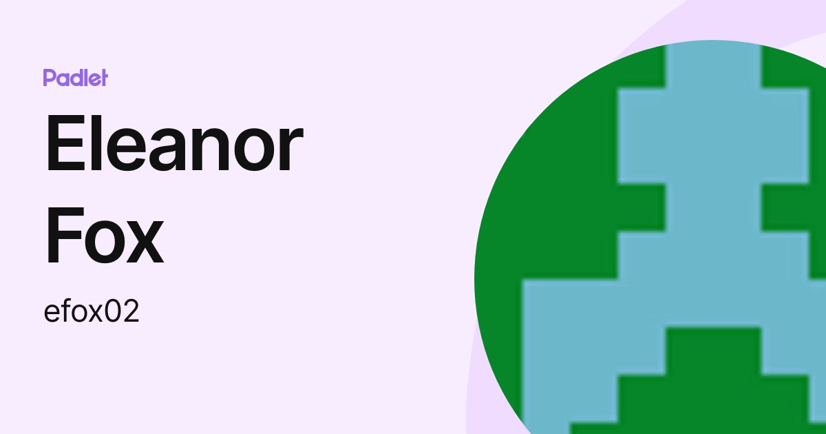 Eleanor Fox (efox02) profile | Padlet