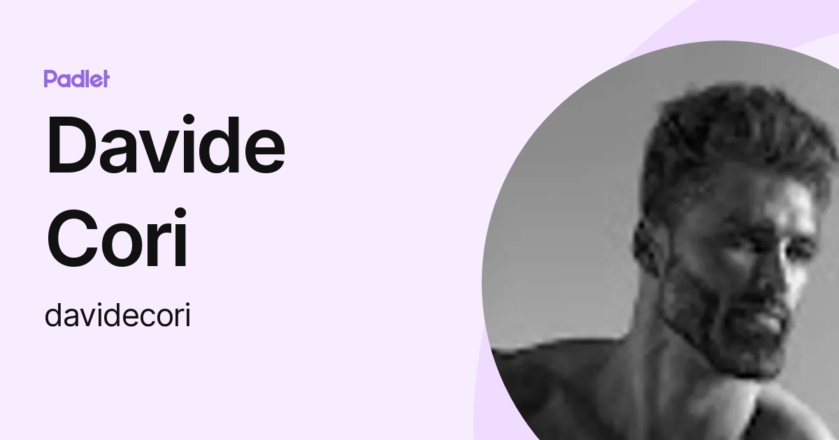 Davide Cori (davidecori) profile | Padlet