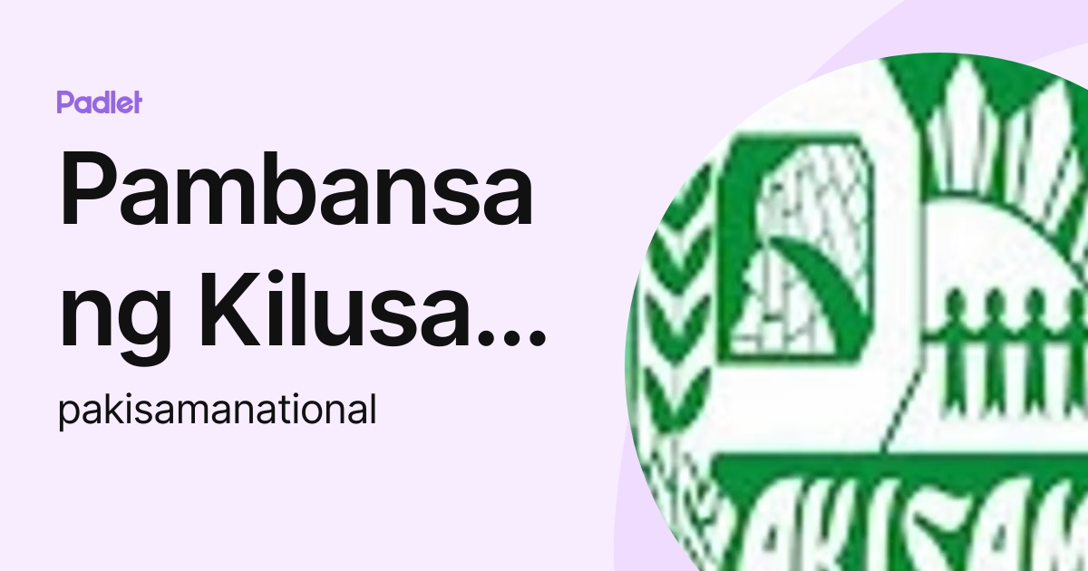 Pambansang Kilusan ng mga Samahang Magsasaka (pakisamanational) profile ...