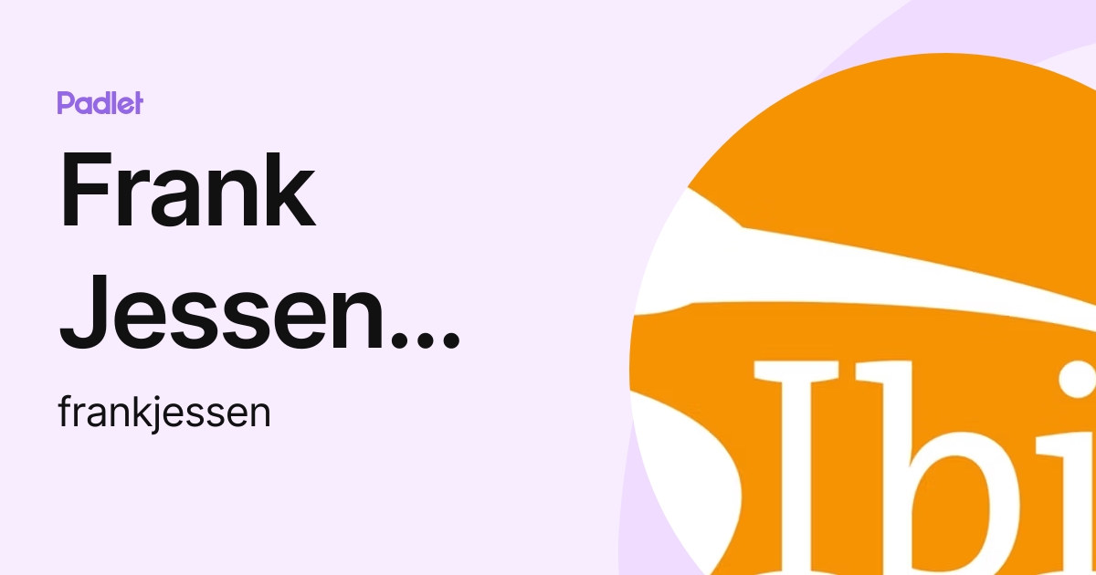 Frank Jessen (Ibis Institut) (frankjessen) profile | Padlet